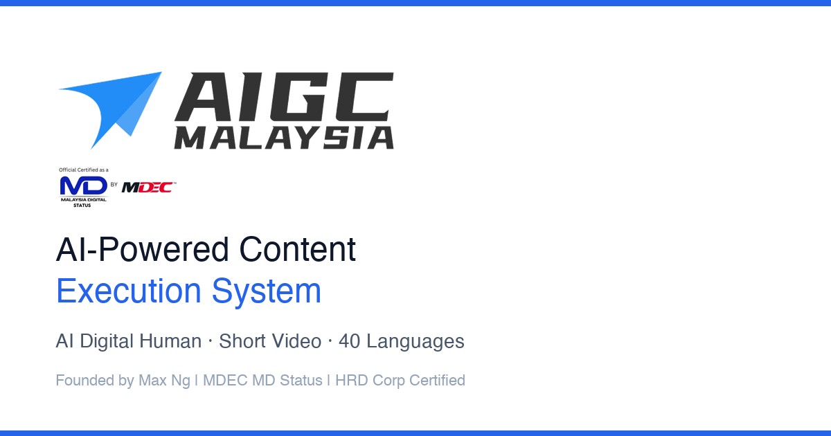 AI Avatar Malaysia | AIGC Malaysia — #1 AI Digital Human & Avatar ...